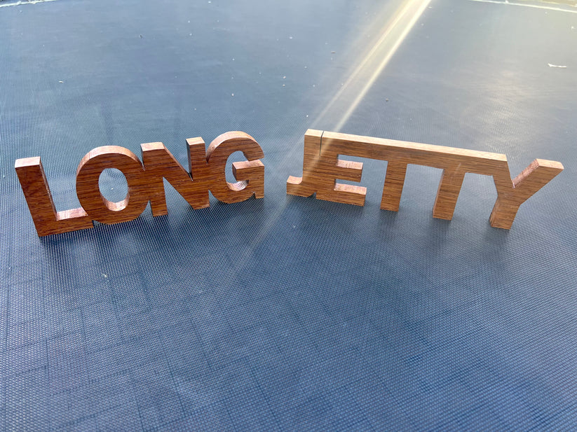 Custom 3D reclaimed timber sign – Houseoftierney